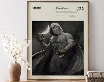 Moon Knight Retro Wall Art - Etsy