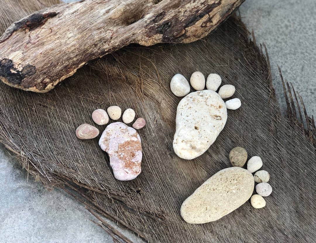 Stone Footprints DIY - Etsy