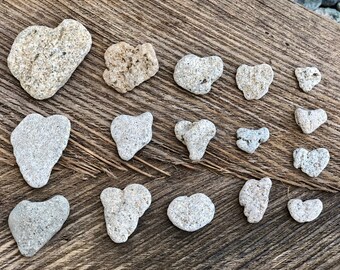 Natural Found Heart Shaped Rocks | Etsy