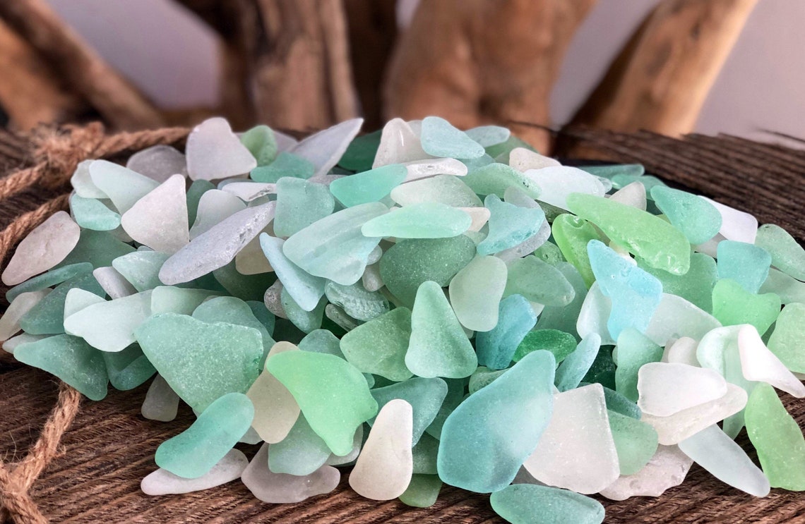 Caribbean Seaglass Triangles - Etsy