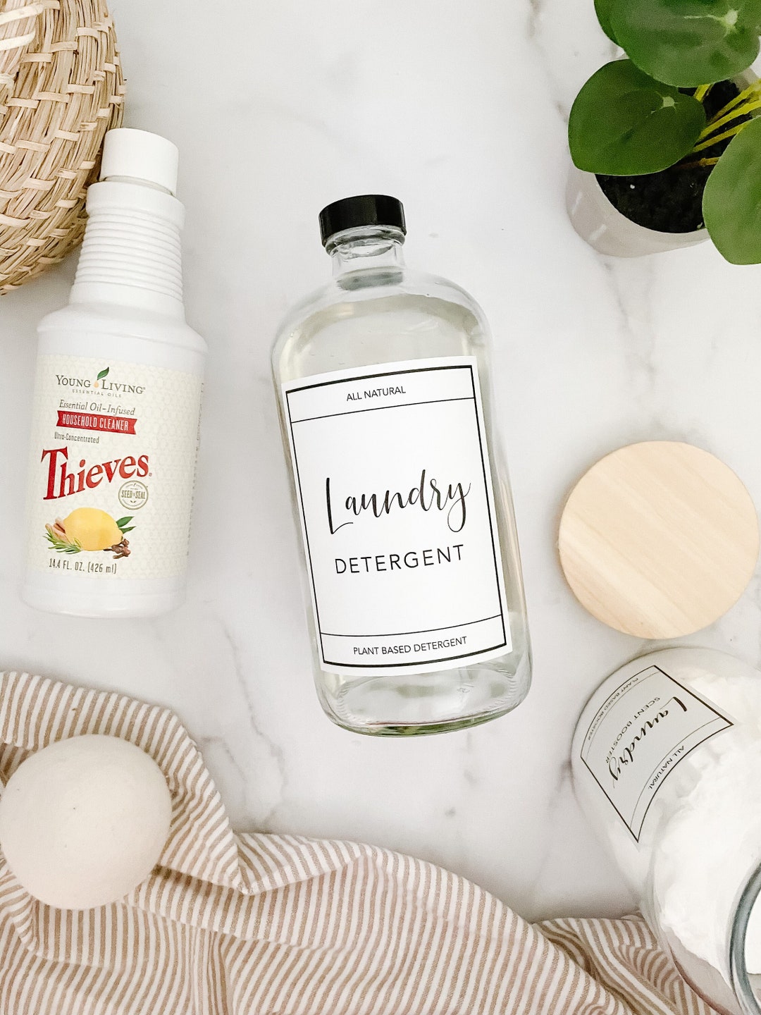 Laundry Detergent Label Script Font Laundry Label 32oz - Etsy