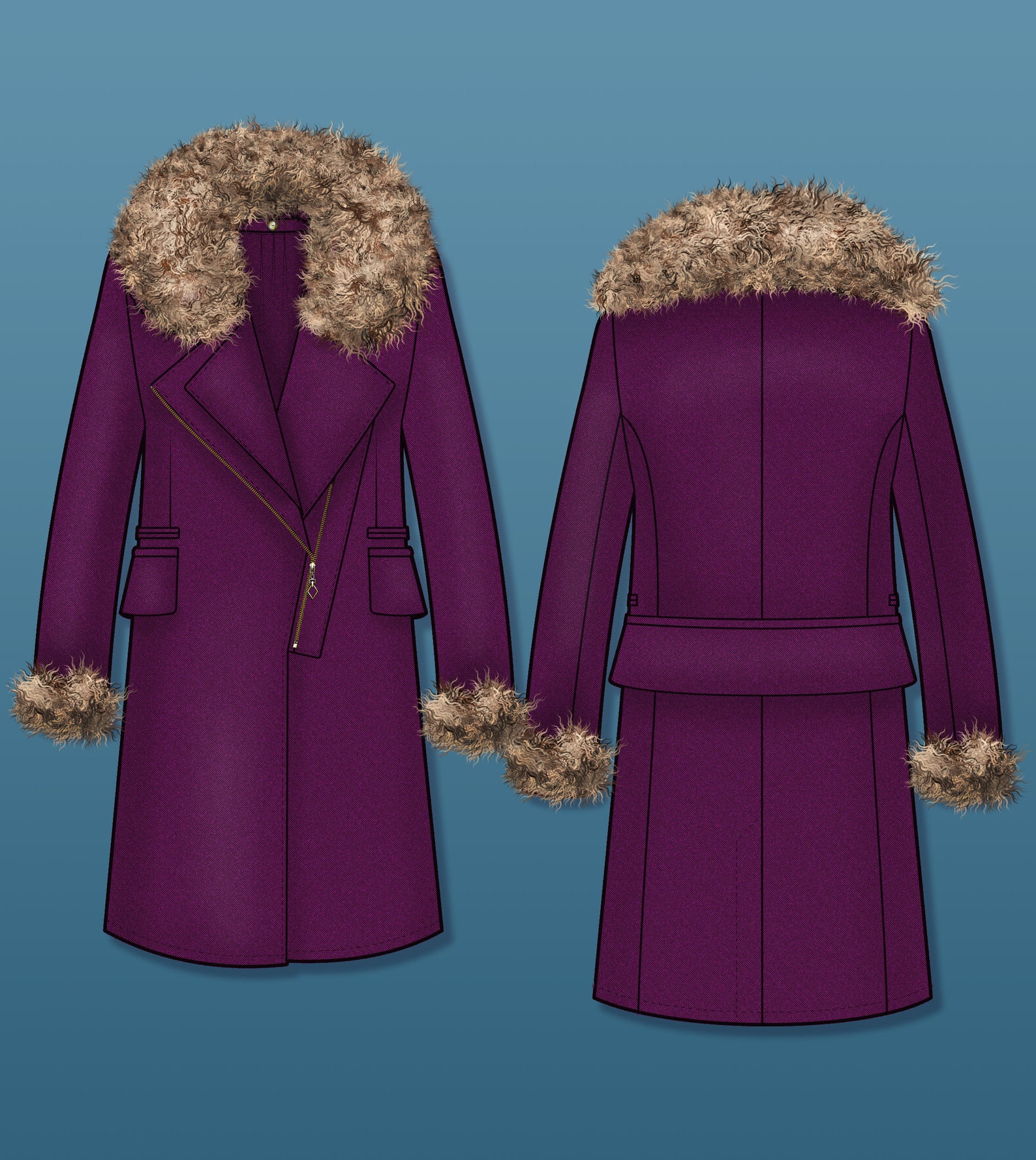 Realistic Multi Color Fur Brushes for Photoshop and Procreate - Etsy