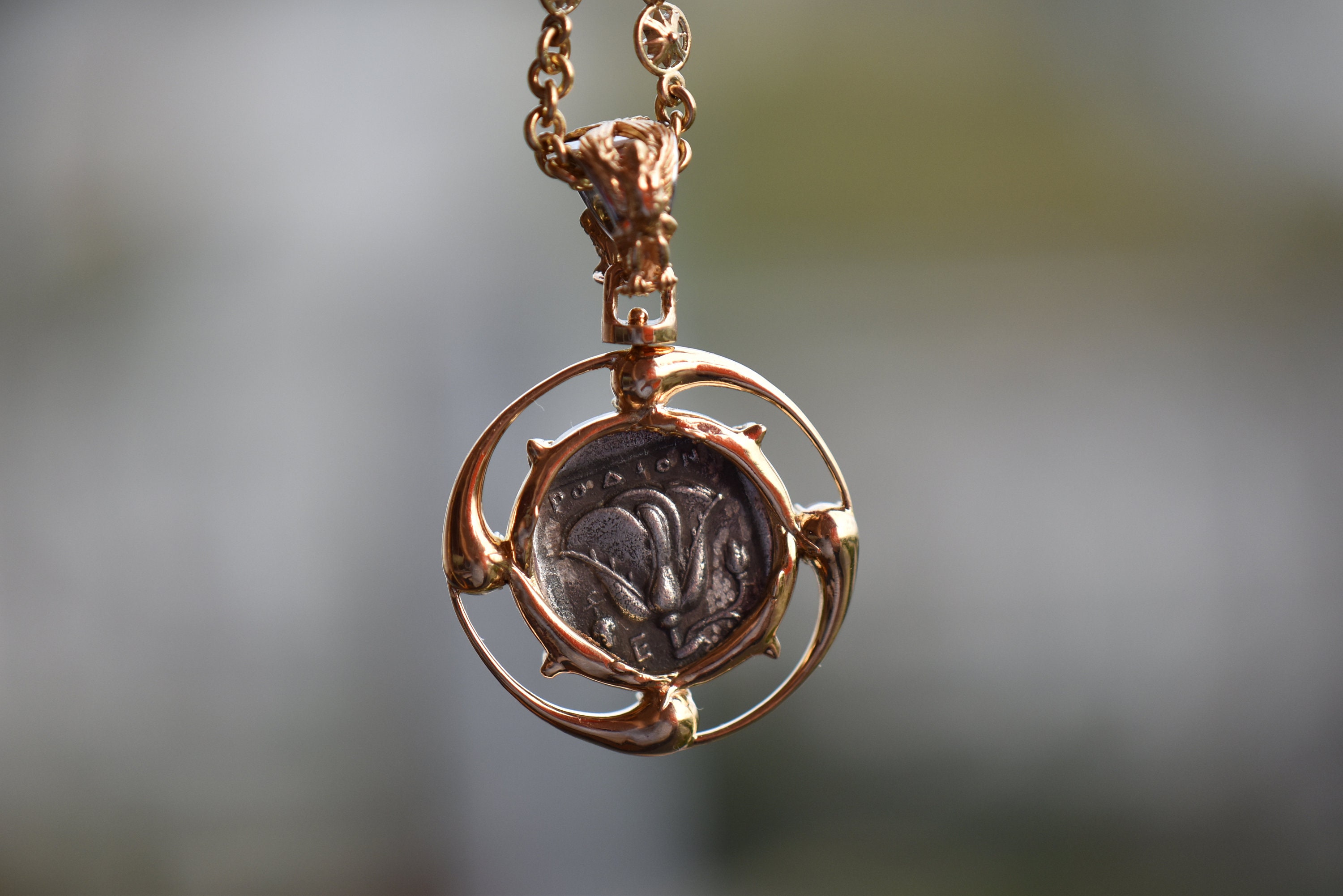 Apollo Medallion With Chain Gold 20.5 Ct. Diamonds 0.97 Ct. - Etsy