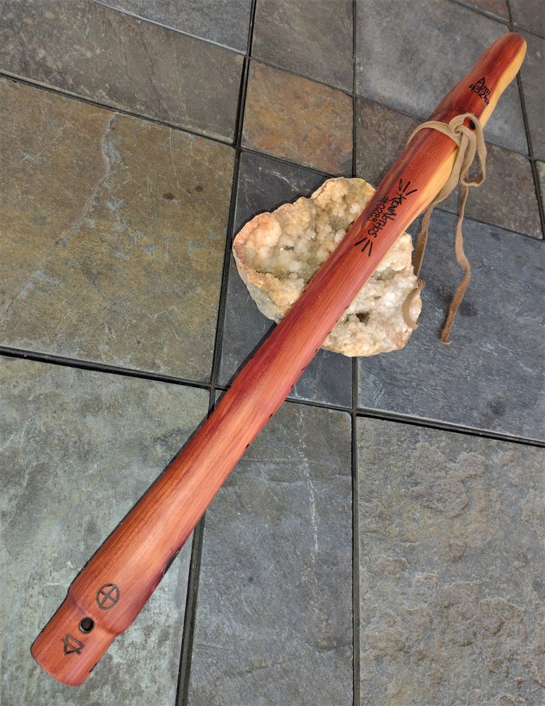 Red Aromatic Cedar Wood Native American Style Flute and - Etsy