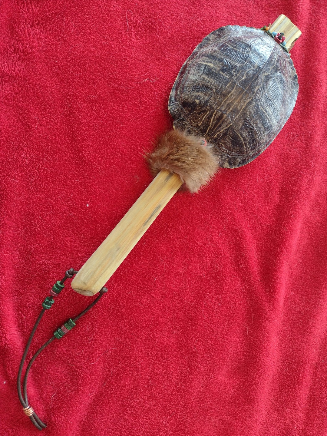 Red Eared Slider Turtle Shell Shaman Rattle Maraca - Etsy