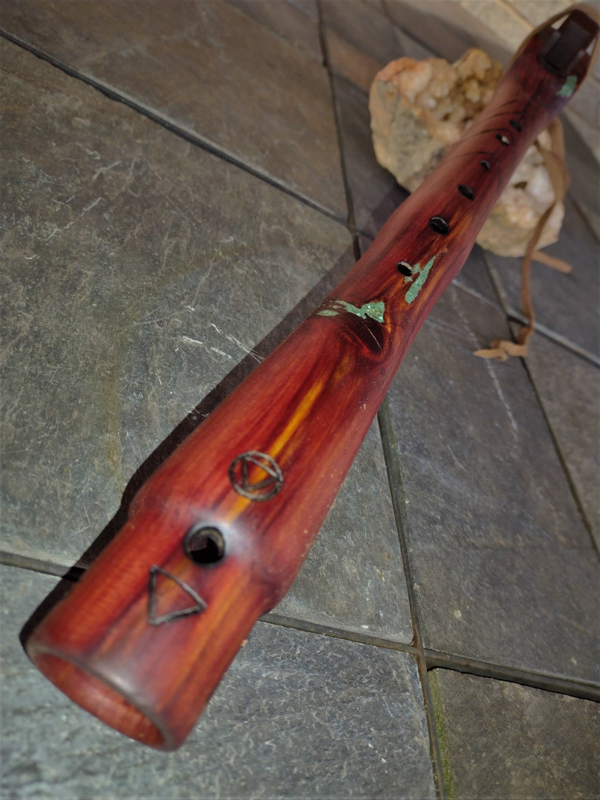 Red Aromatic Cedar Wood Native American Style Flute and - Etsy