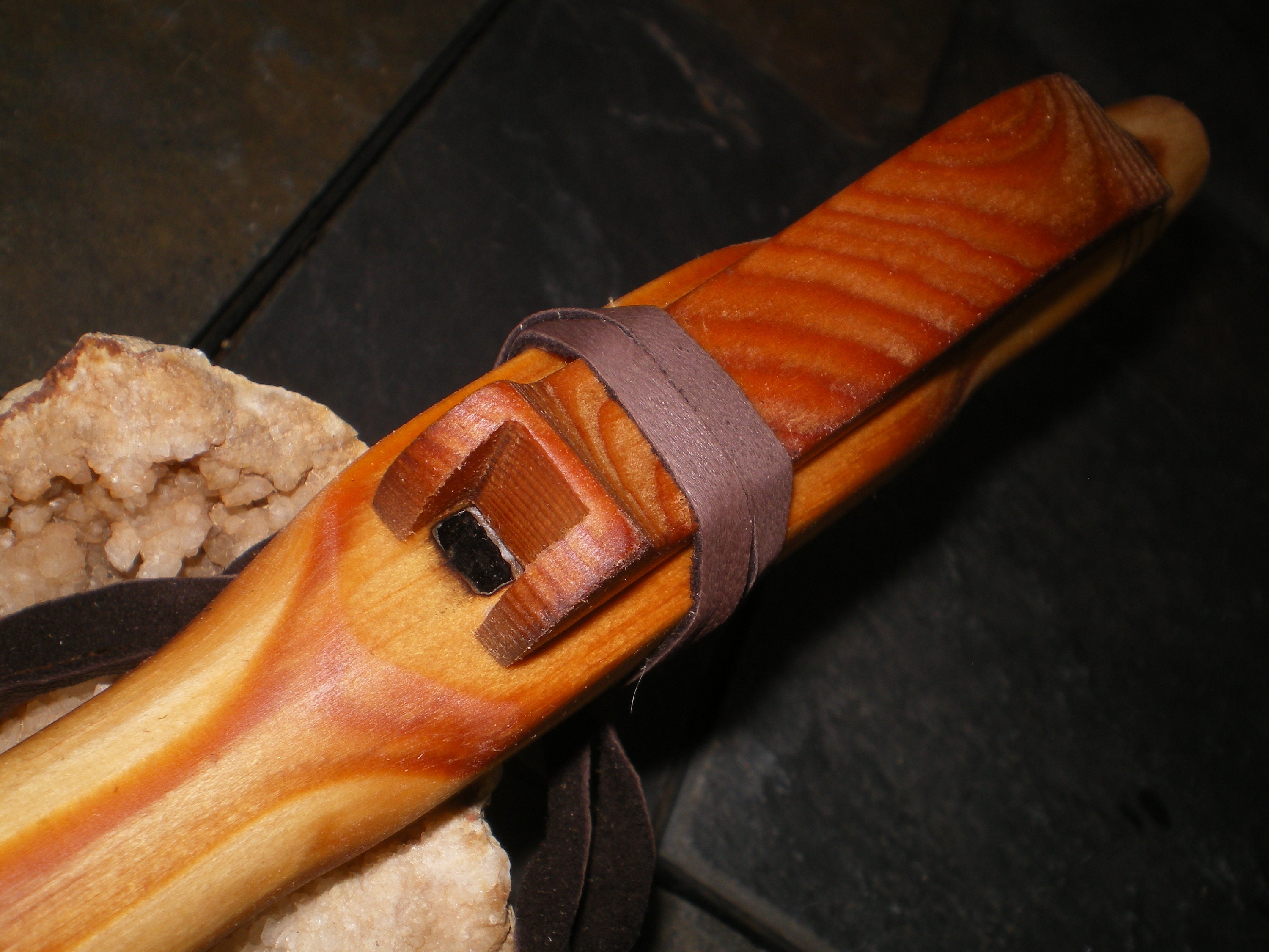 Pine Wood Native American Style Flute and Cloth Pouch Bag - Etsy