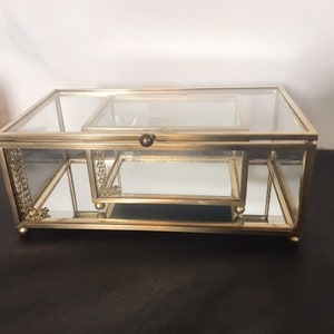 Bronze Rectangle Mirror Jewelry Display Box-tray - Etsy