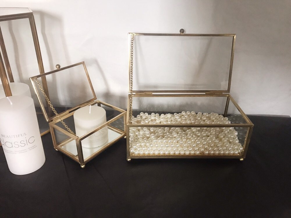 Bronze Rectangle Mirror Jewelry Display Box-tray - Etsy