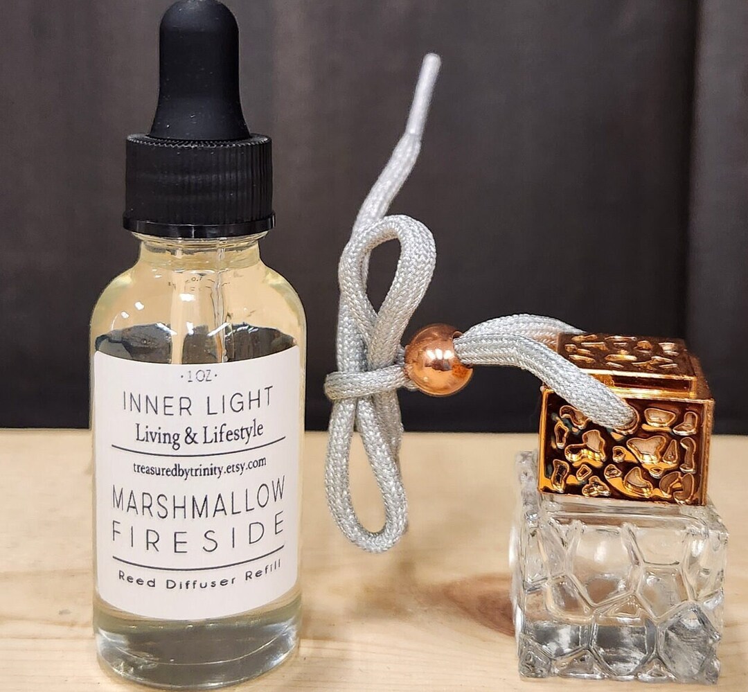 Marshmallow Fireside Car Reed Diffuser, Car Scents, Room Scents - Etsy