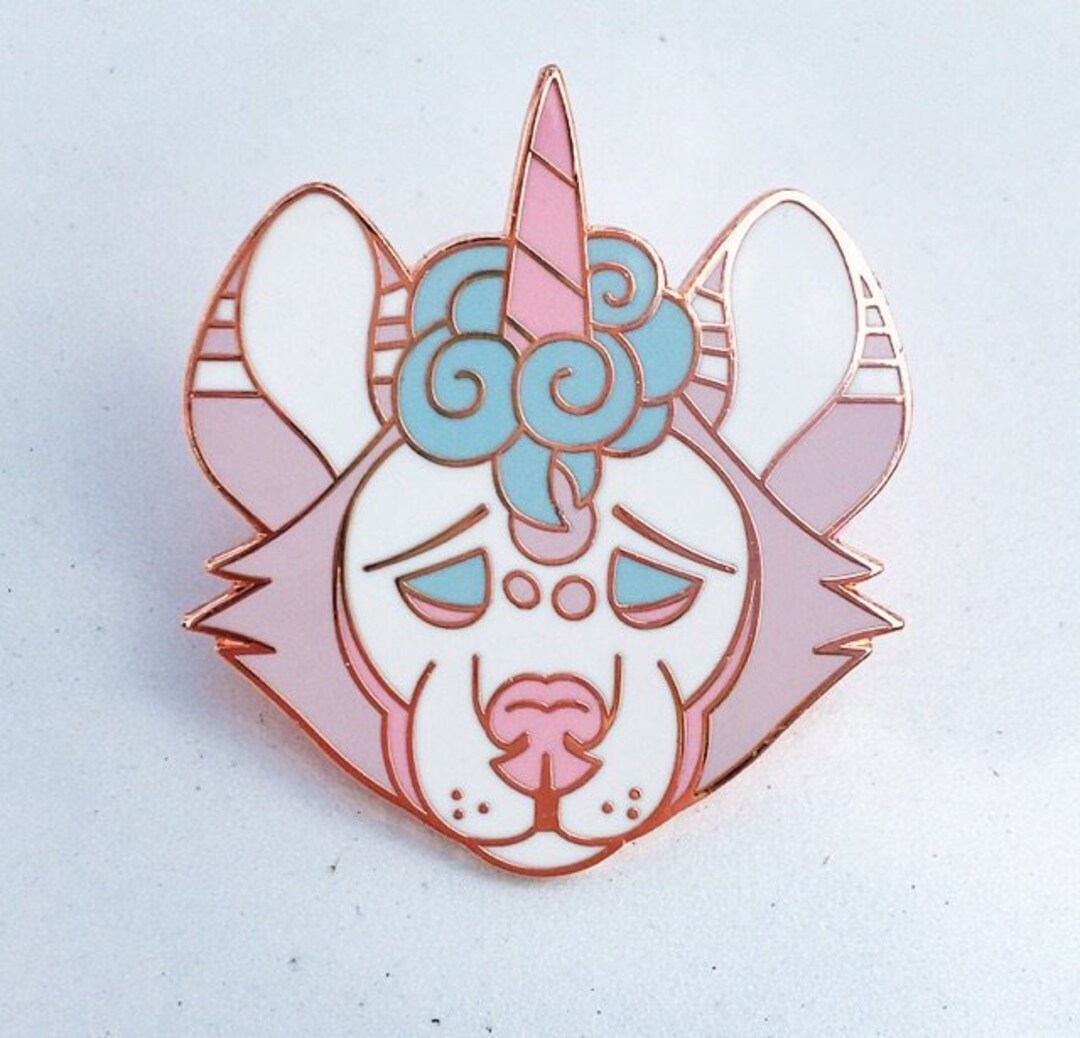 Uniyena (unicorn Hyena) Enamel Pin - Etsy