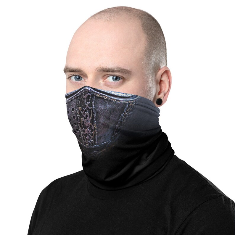 Medieval Knight Armor Washable Face Mask Jousting Black | Etsy