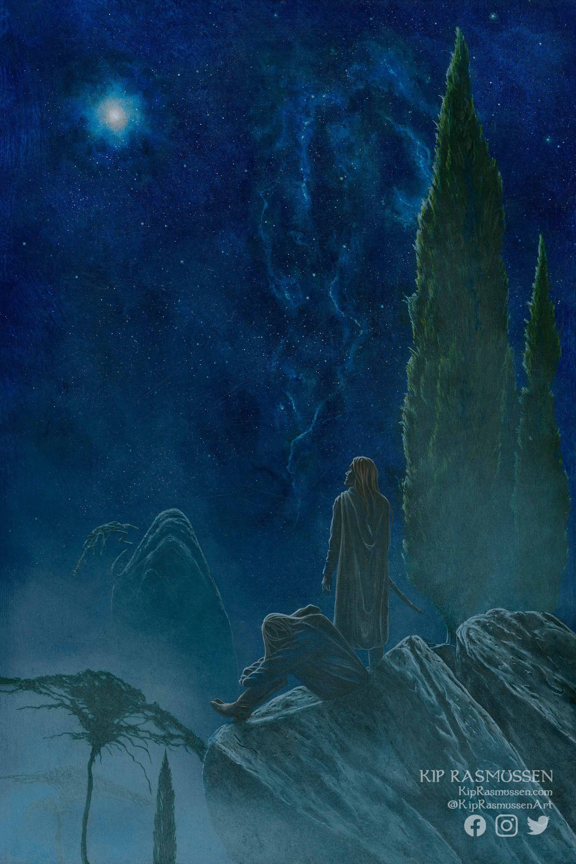 Tolkien Art Print, the Lord of the Rings, the Hobbit, the Silmarillion ...