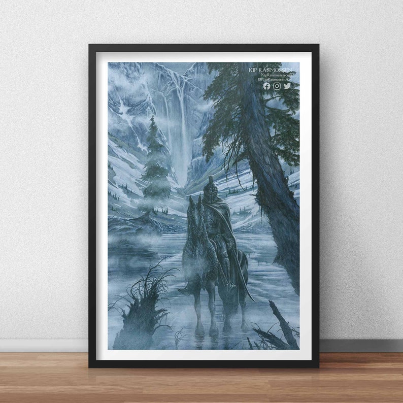 Tolkien Art Print the Lord of the Rings the Hobbit the | Etsy