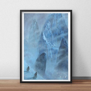 Tolkien Art Print, the Lord of the Rings, the Hobbit, the Silmarillion ...