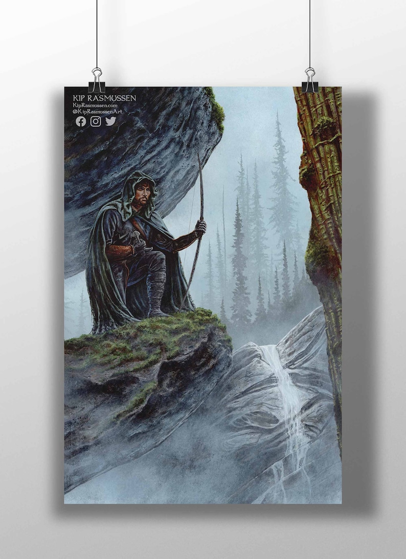 Tolkien Art Print the Lord of the Rings the Hobbit the | Etsy