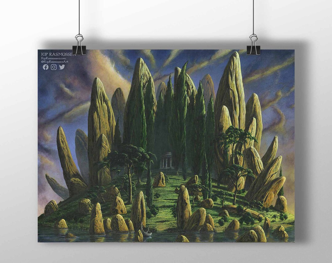 Tolkien Art Print, the Lord of the Rings, the Hobbit, the Silmarillion ...