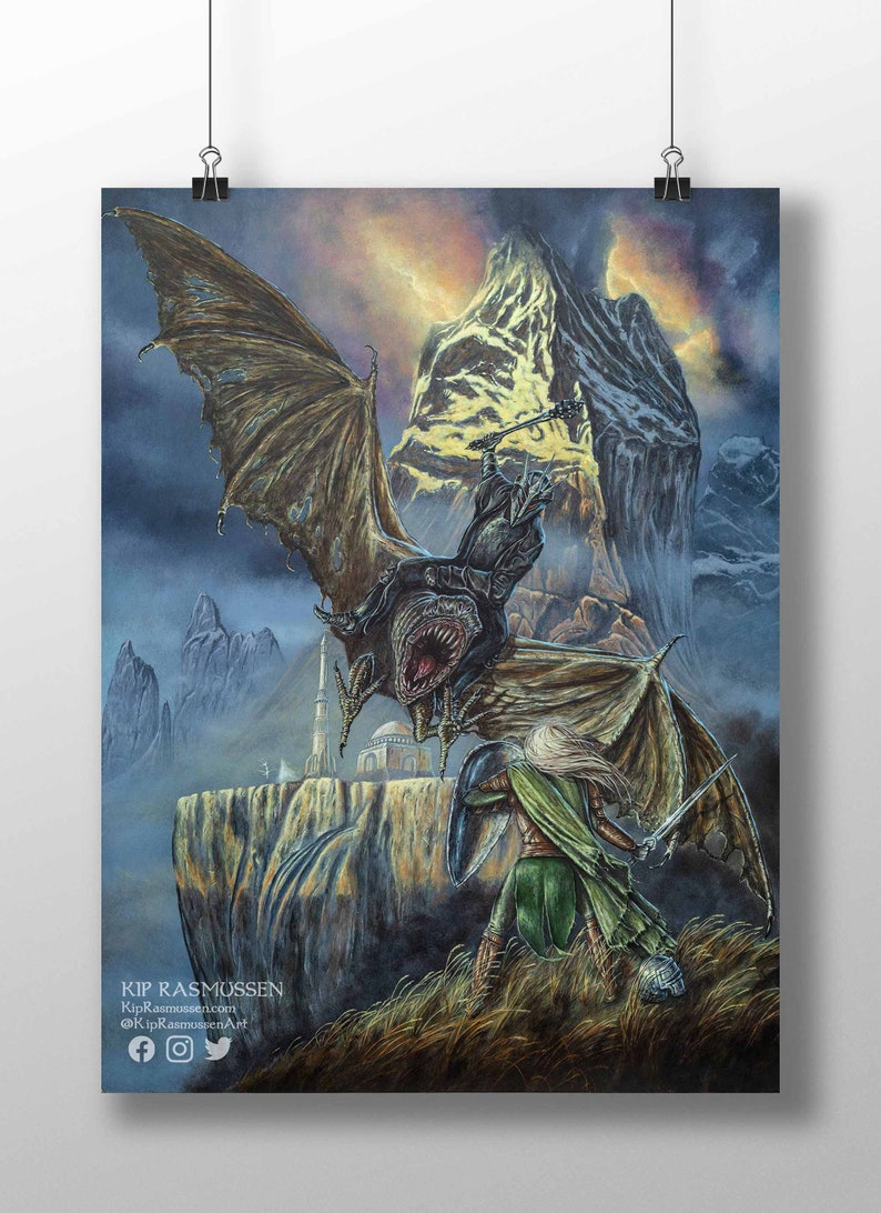 Tolkien Art Print the Lord of the Rings the Hobbit the | Etsy