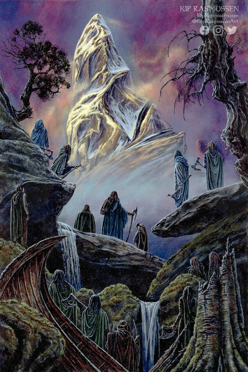 Tolkien Art Print the Lord of the Rings the Hobbit the - Etsy