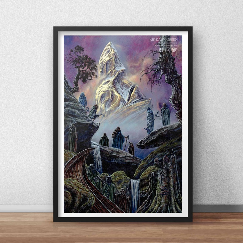 Tolkien Art Print the Lord of the Rings the Hobbit the - Etsy