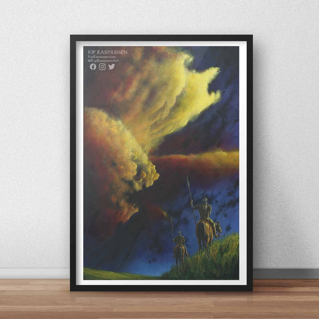 Tolkien Art Print, the Lord of the Rings, the Hobbit, the Silmarillion ...