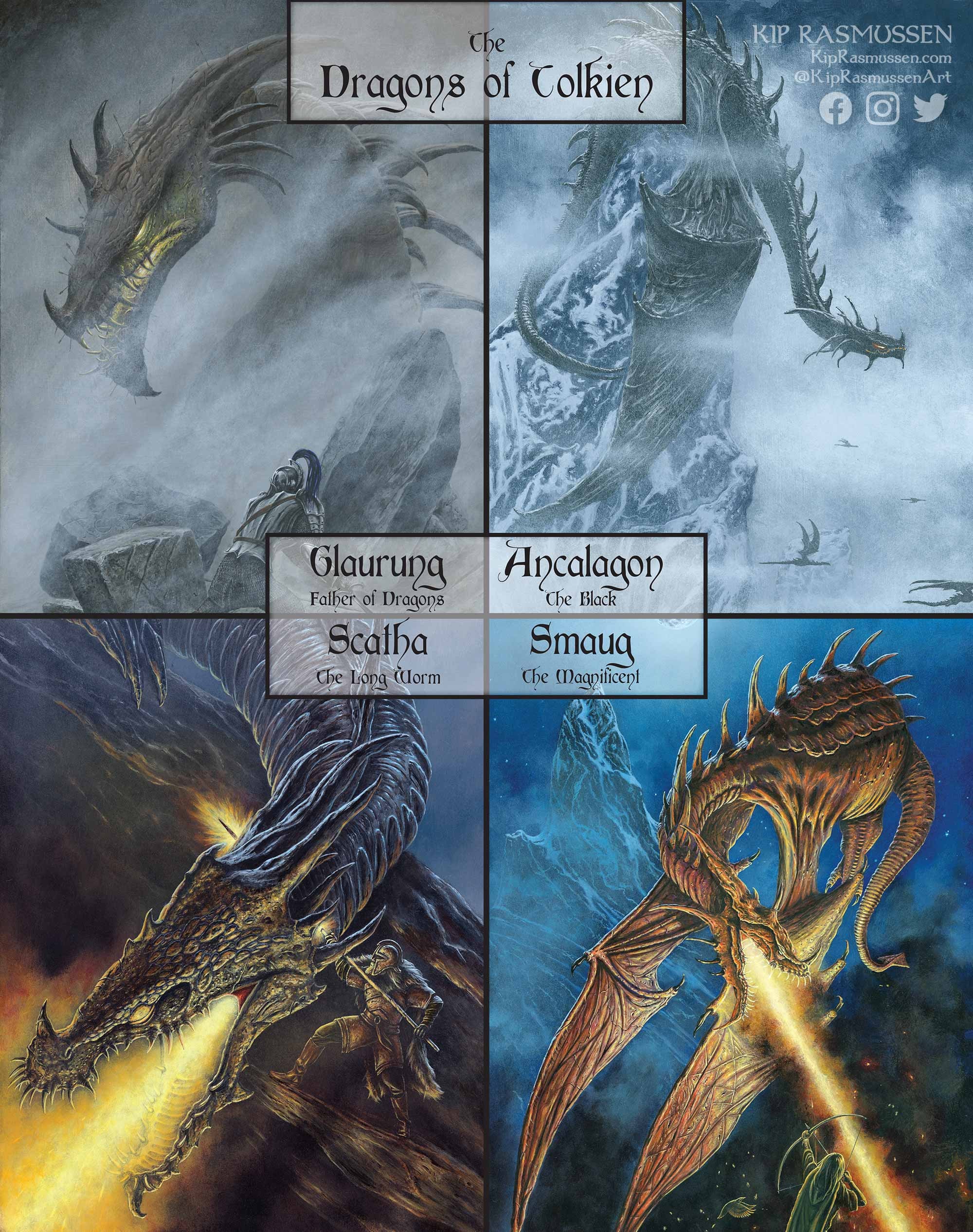 Ancalagon Vs Smaug
