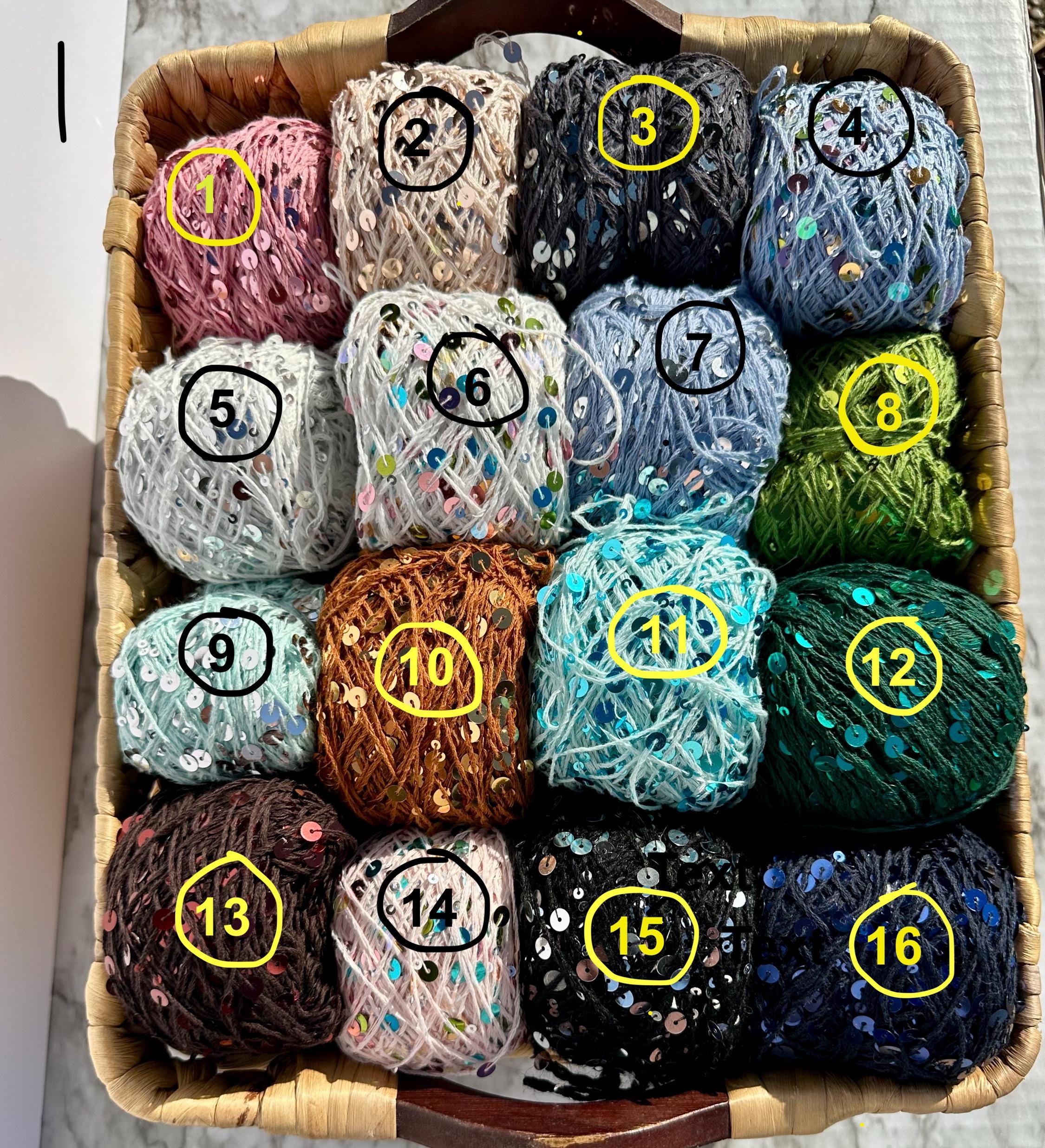 Royal Double Sequins Cotton Yarn, Nuno Felting, Knitting, Crochet, Art ...