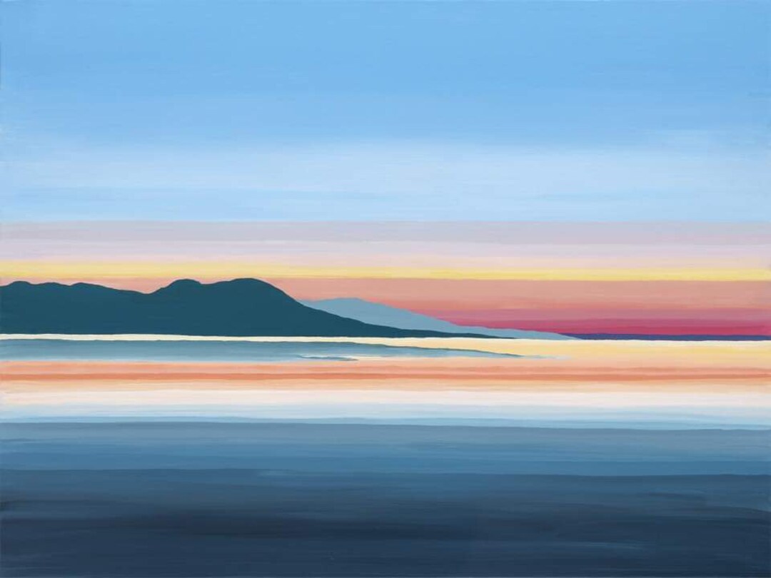The Salish Sea, 9x12” Fine Art Print on Cotton Rag Art Paper,west Coast ...