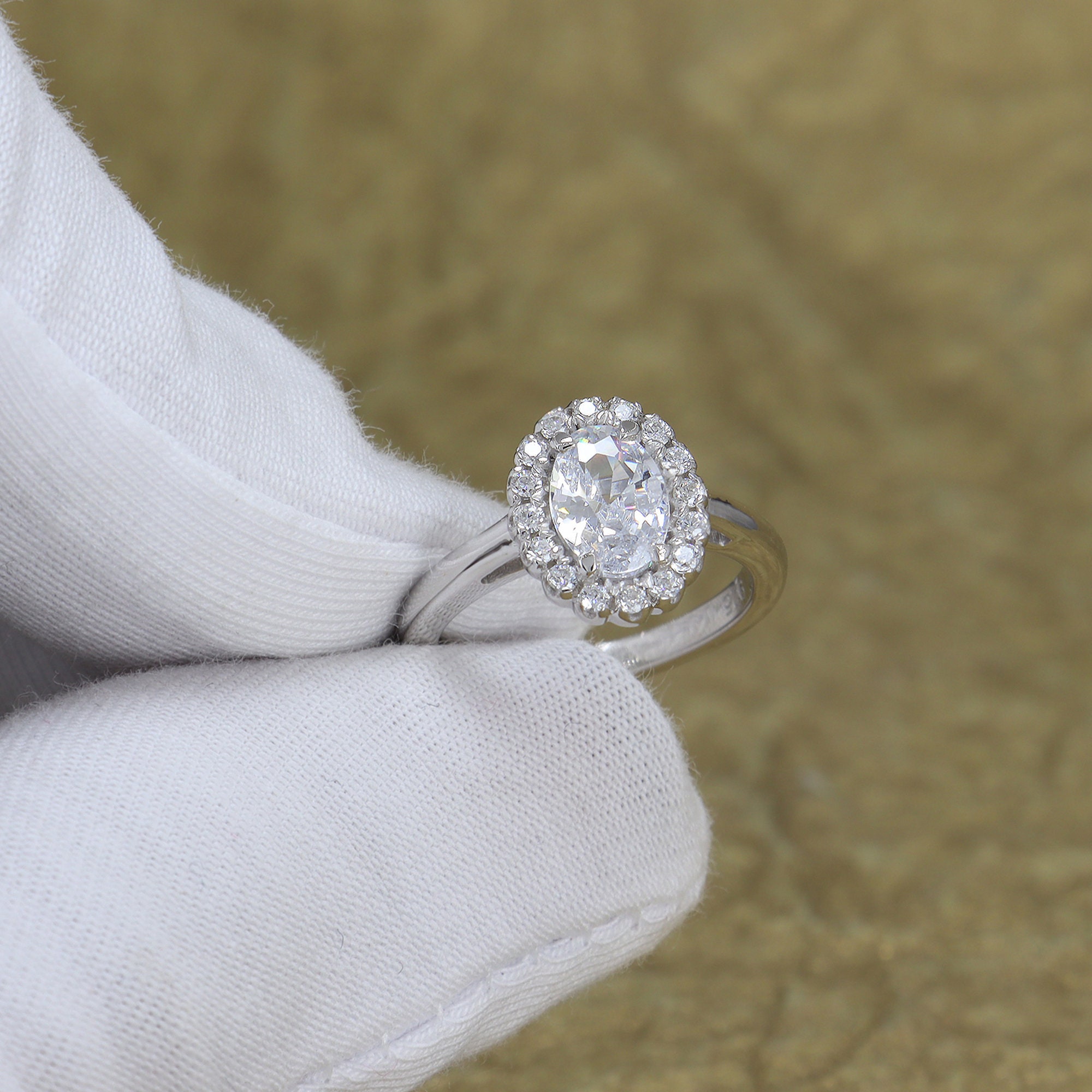 Vintage Unique Cluster Engagement Ring for Women Promise Ring - Etsy