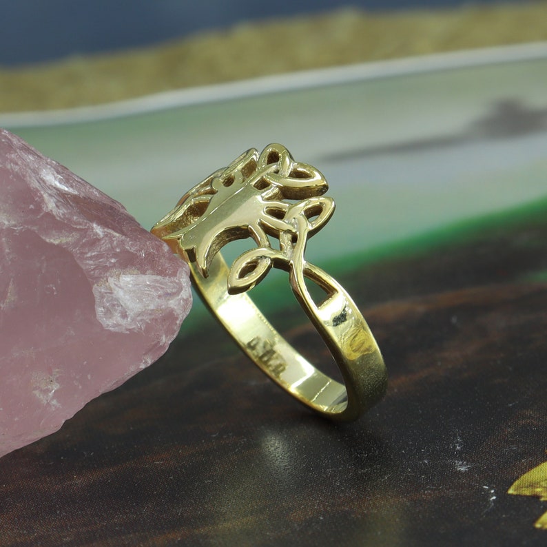 Celtic Knot Trinity Tree of Life Handmade Silver Ring Art - Etsy