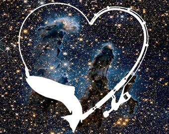 Fishing Rod Heart Svg - Etsy