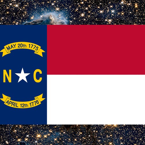 North Carolina Decal NC State Flag Decal North Carolina - Etsy