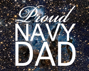 Proud Navy Dad Decal | Etsy