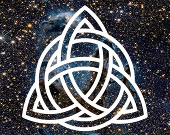 Celtic Knot Decal/sticker Triquetra Style Holy Trinity - Etsy