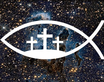 Jesus Fish Decal | Etsy