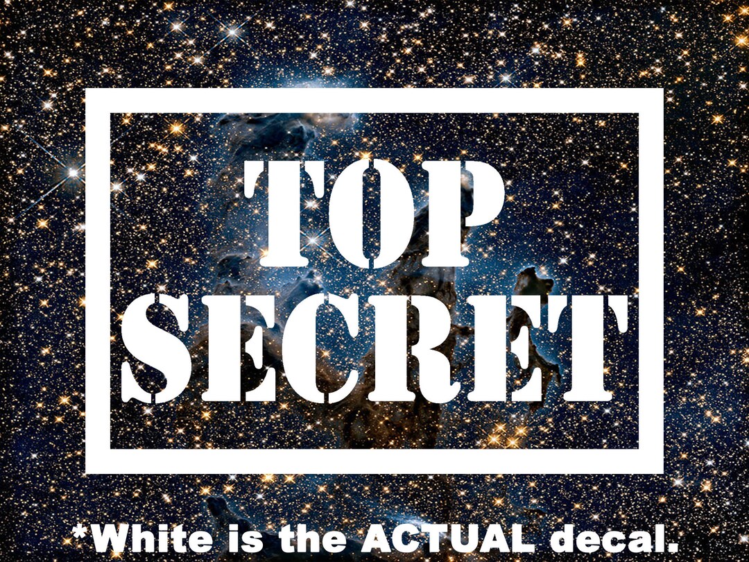 Top Secret Vinyl Decal - Etsy