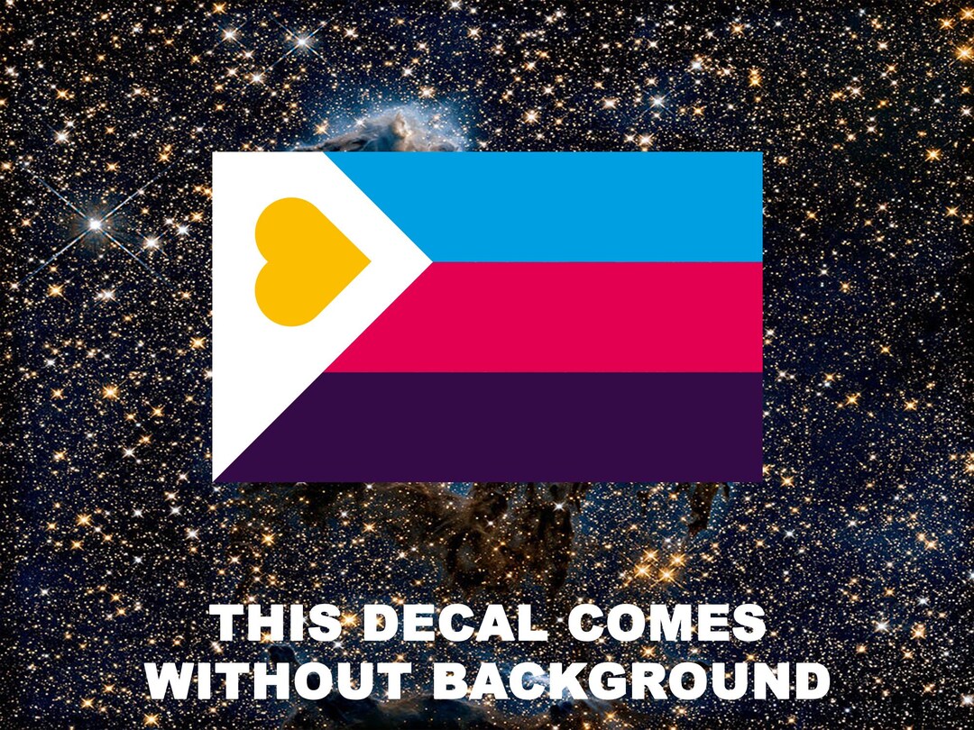 Polyamory Flag, Pride Flag, Vinyl Sticker, Car, Truck, Laptop, Phone ...