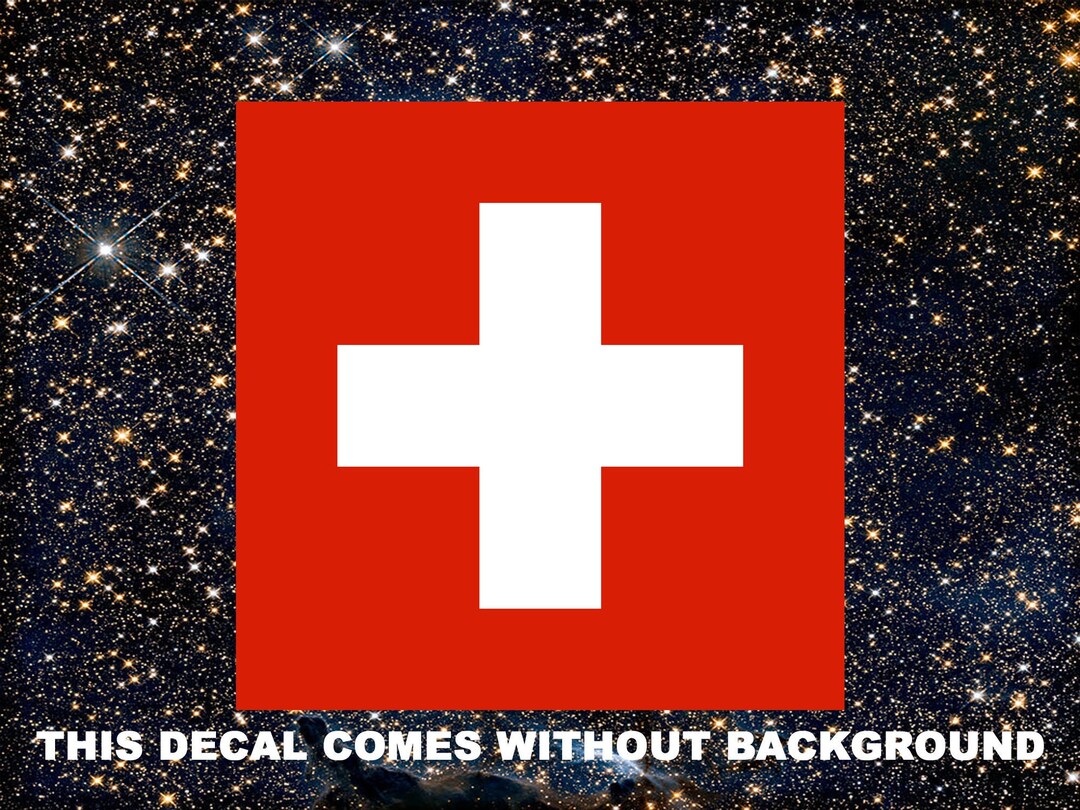 Switzerland Flag, Swiss Decor, Vinyl Sticker, Car, Truck, Laptop, Phone ...