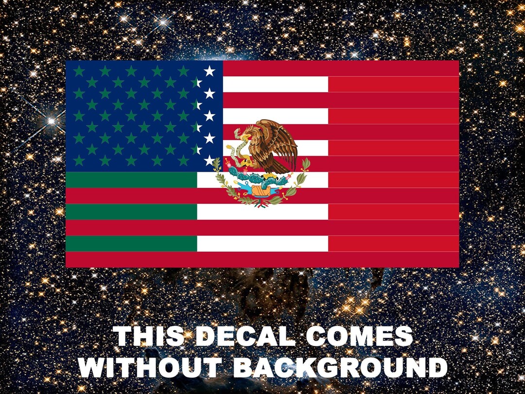 Mexican American Flag, Chicano, Chicana, Bumper Stickers for Car ...