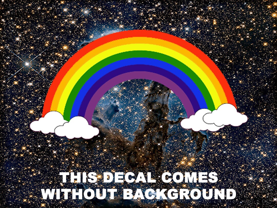 Rainbow Decal, Rainbow Decor, Bumper Stickers for Car, Laptop, Cell ...