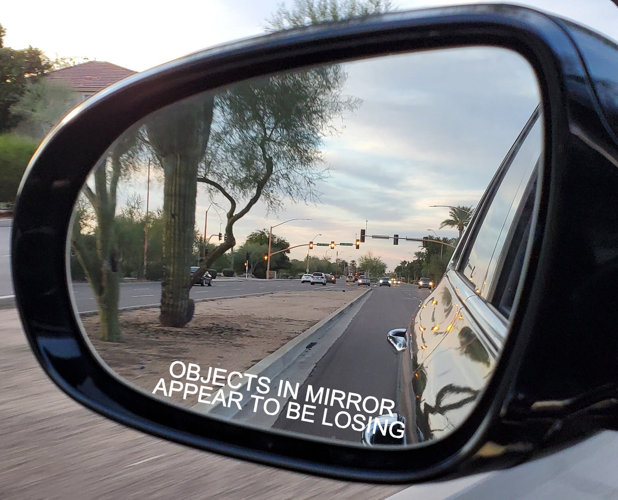 Objects in Mirror Appear to Be Losing Vinyl Decal for Cars - Etsy