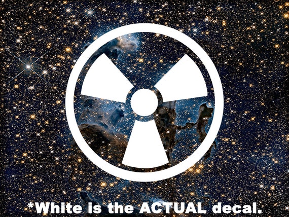 Radioactive Symbol Decal Nuclear Radiation Decal Radioactive | Etsy
