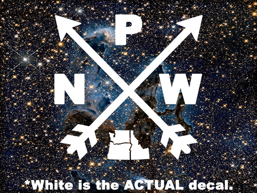 Pacific Northwest Decal, Pacific Northwest Sticker, Oregon Decal ...