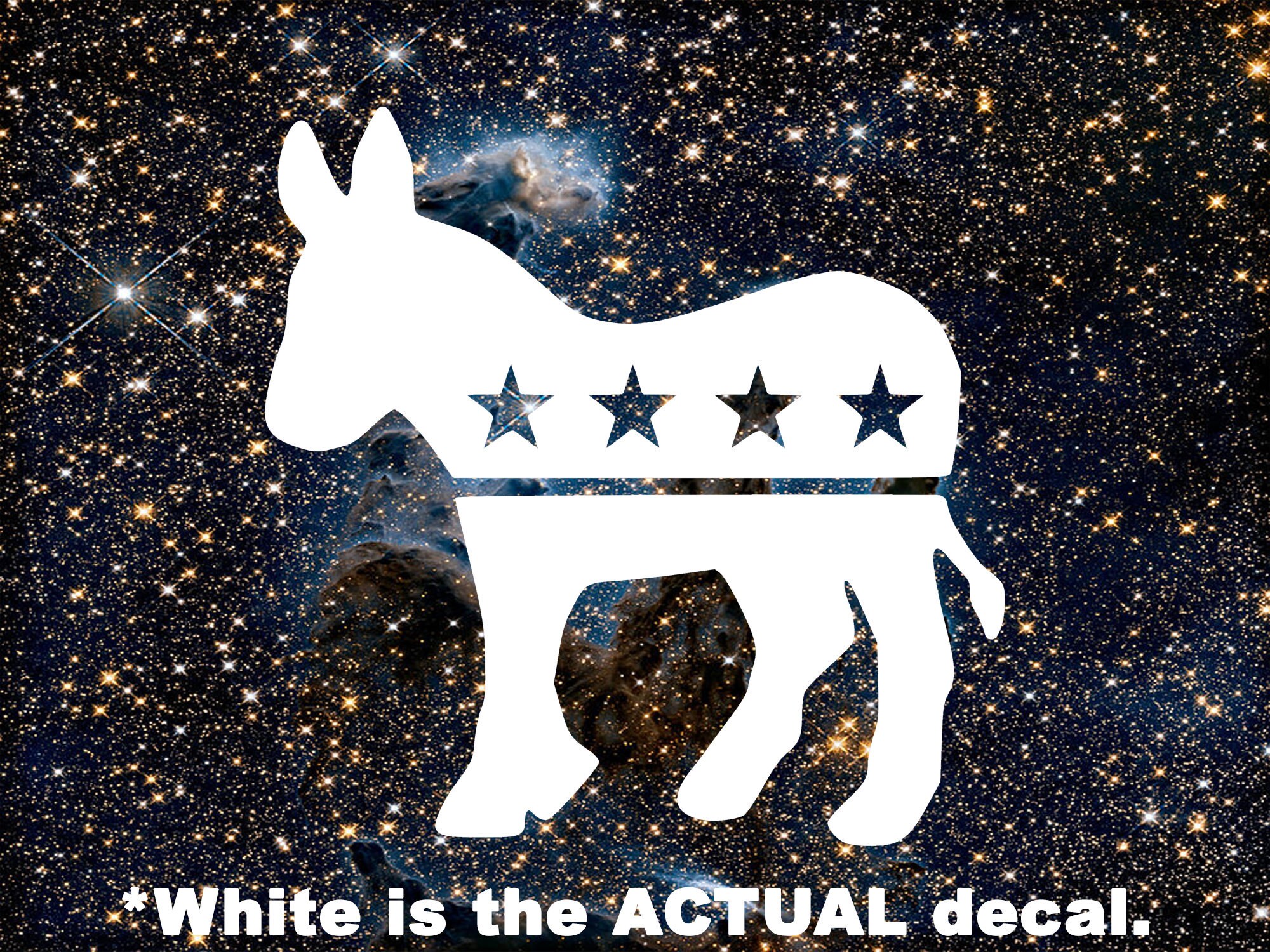 Democrat Symbol Decal Democrat Sticker Democrat Donkey - Etsy