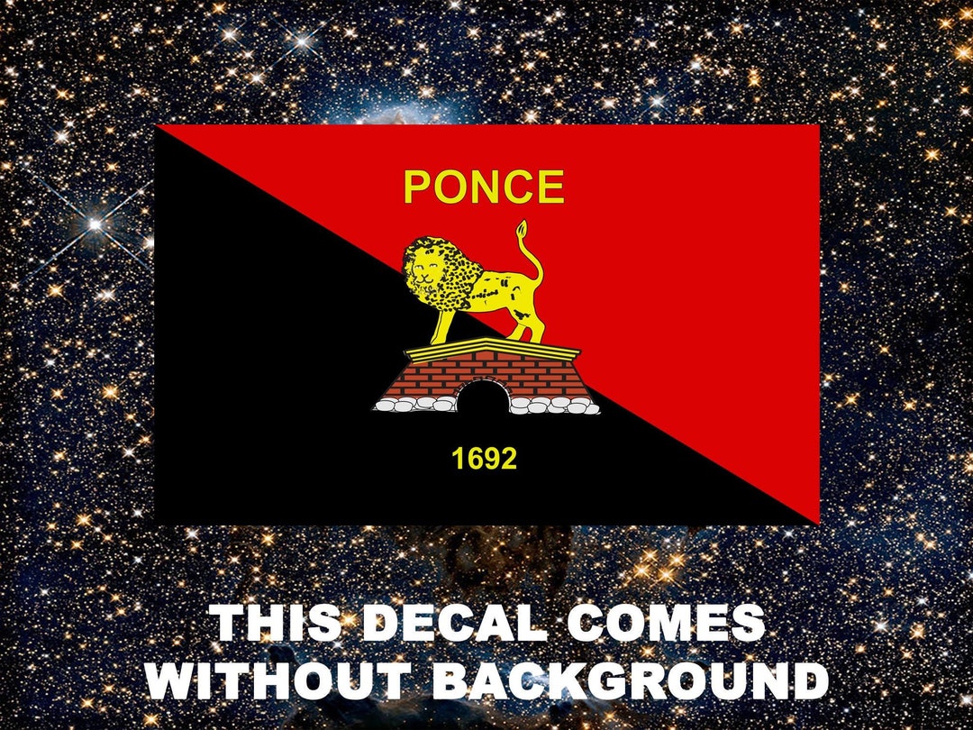 Bandera De Ponce Puerto Rico Flag, Bumper Stickers for Car, Laptop ...