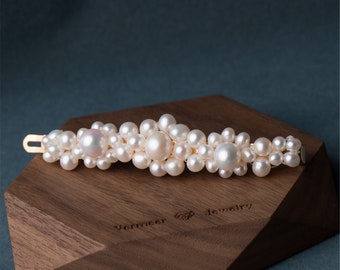 Pearl barrette | Etsy