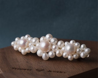 Pearl barrette | Etsy