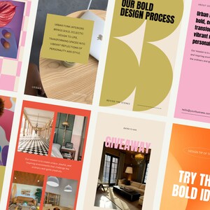 VIBRANT & EDGY BUNDLE, Instagram Post Story, Reels Templates for Canva ...