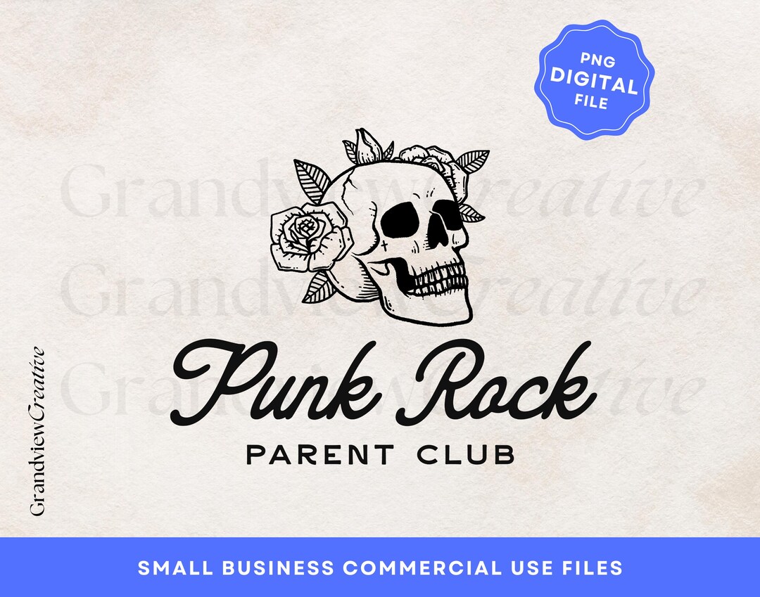 Punk Rock Parent Club PNG Digital File, Mothers Day PNG, T-shirt Design ...