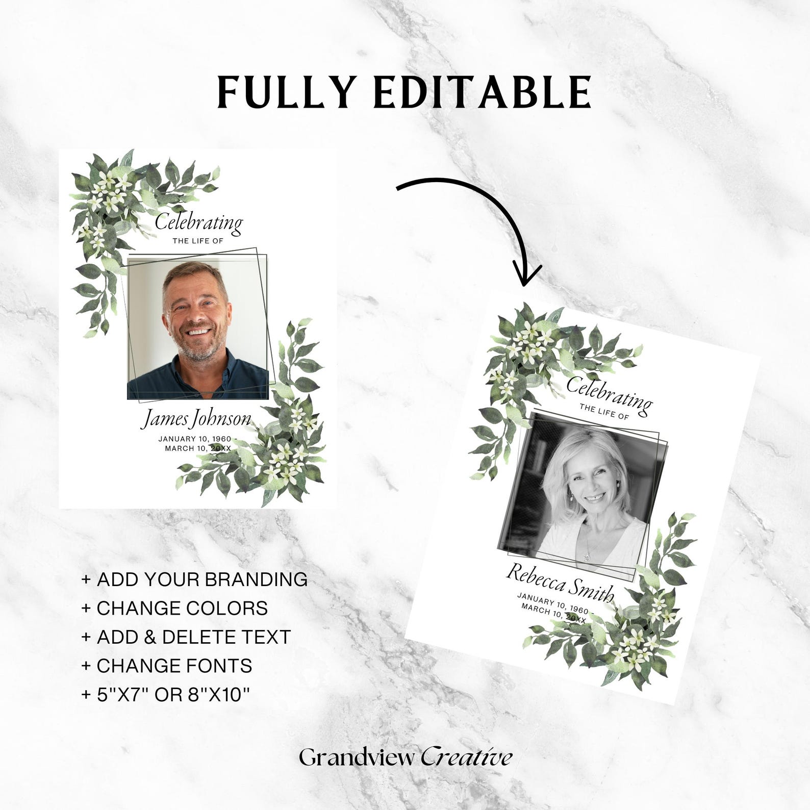 Funeral Memorial Sign, Celebration of Life, in Loving Memory Sign ...